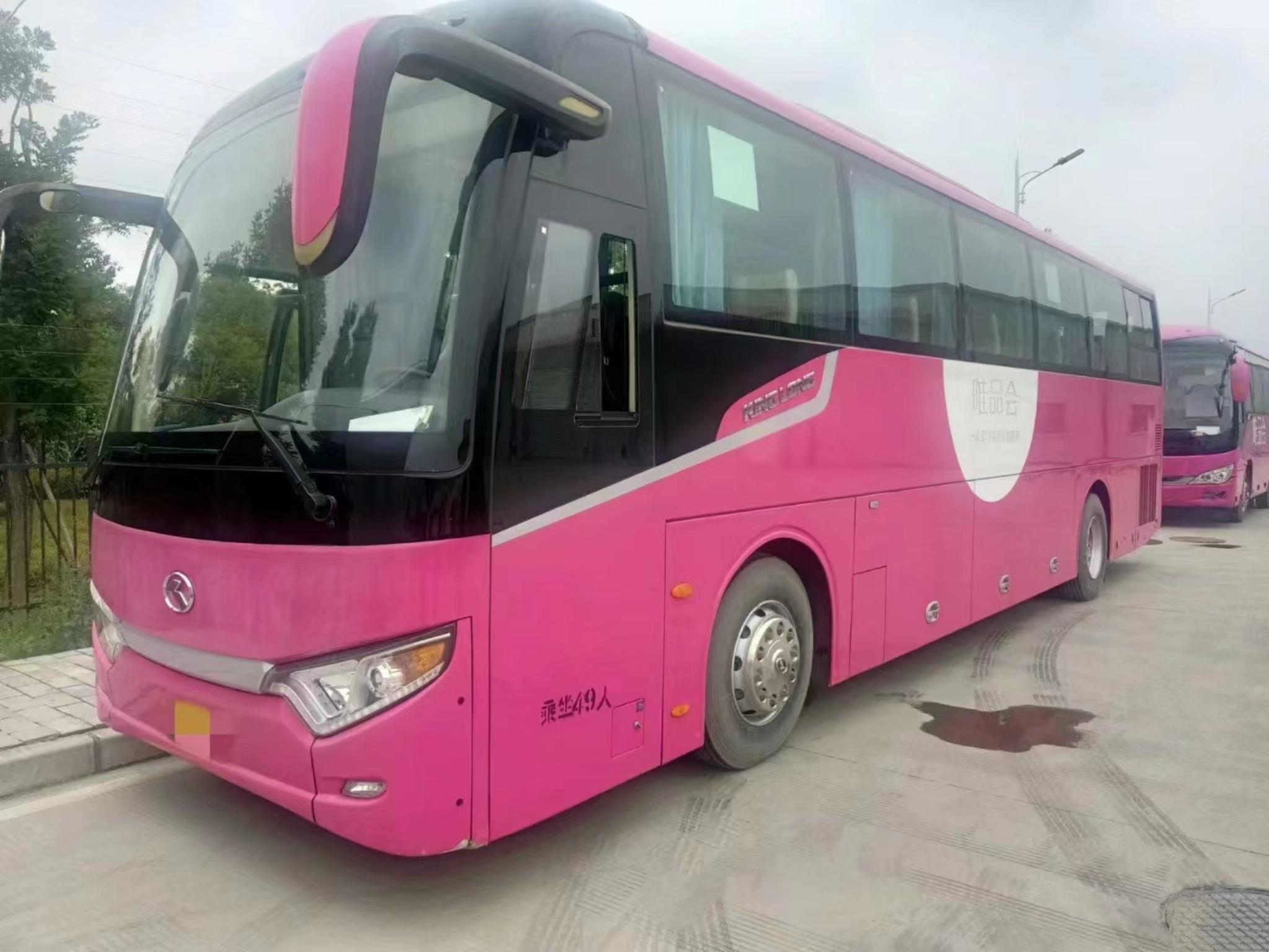 Rear Engine Used Coach Buses 49 Seats LHD Diesel Engine Tourist ...