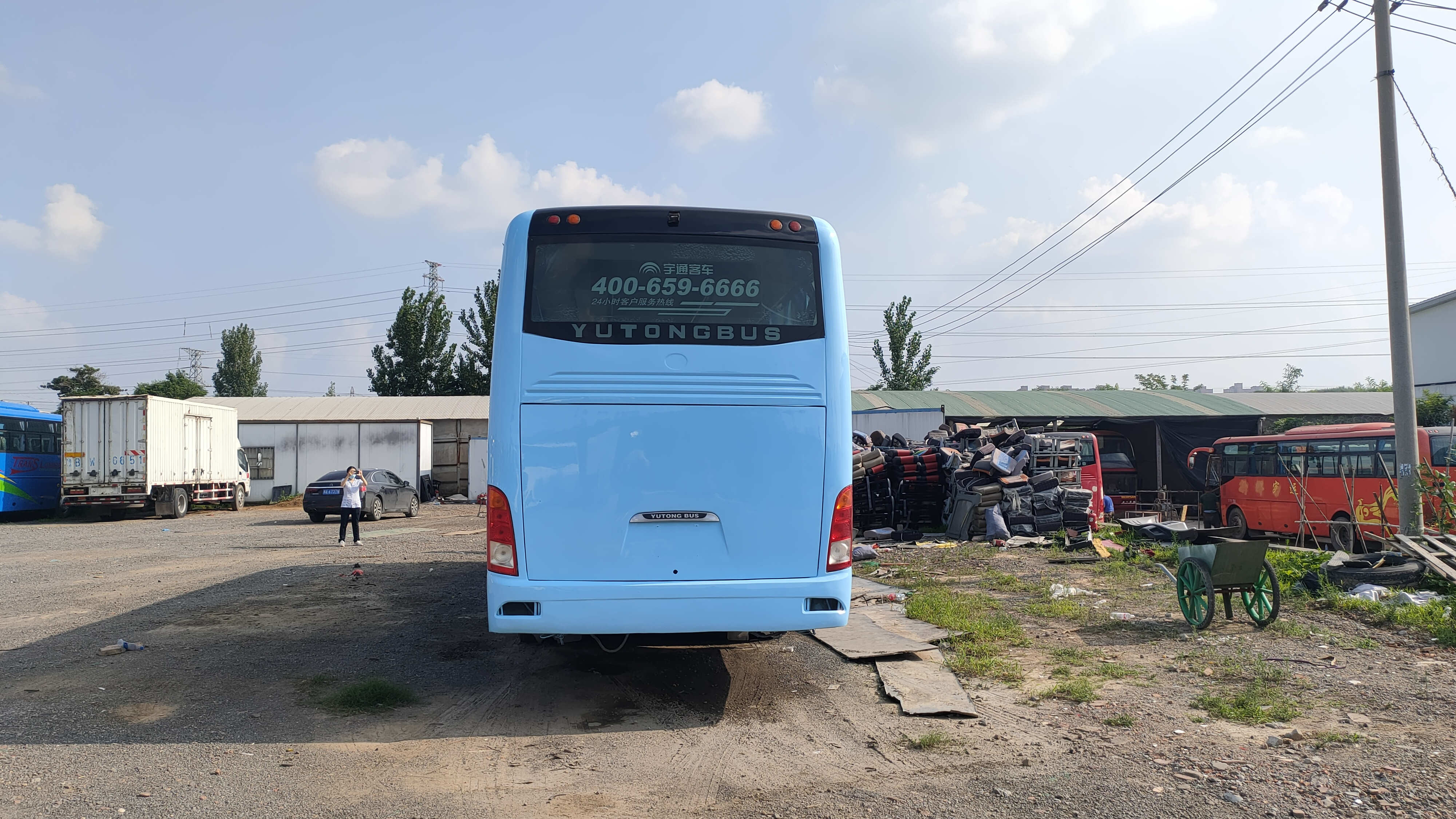 Passenger Bus Yutong Zk6112d Front Engine 60seats LHD / RHD Low ...