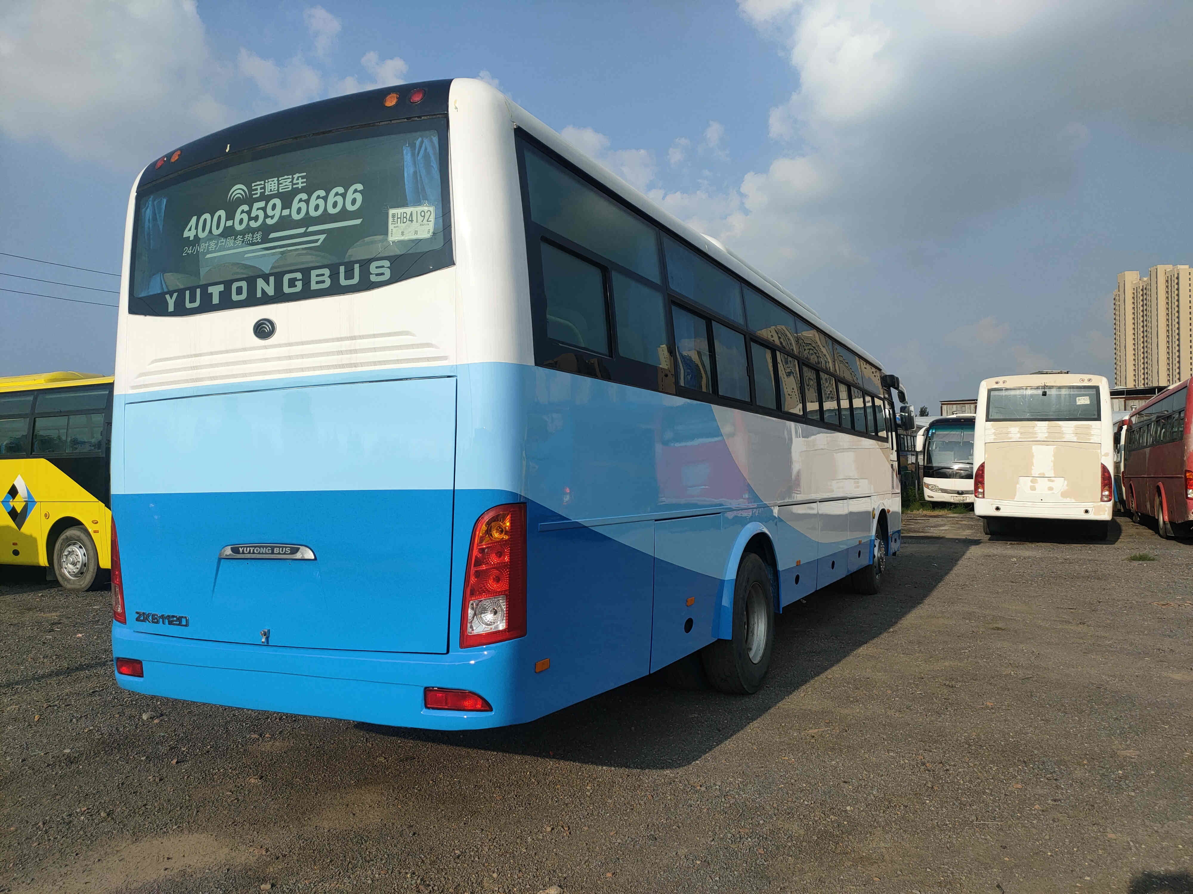 Right Steering Bus Yutong Front Engine Coach Zk6112d 3 Buses 45000km ...
