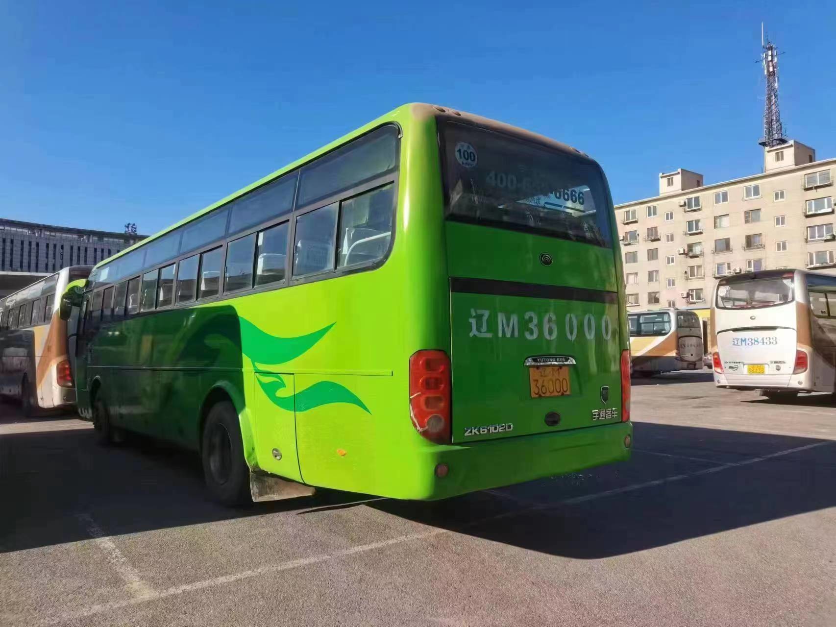Long Distance Buses 2015 Year 45 Seats ZK6102D Front Engine Bus Used ...