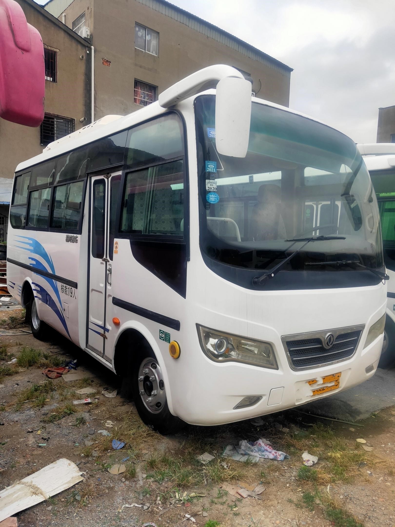 Used Mini Bus Used Dongfeng Bus EQ6608LTV1 19 Seats Front Engine Manual ...