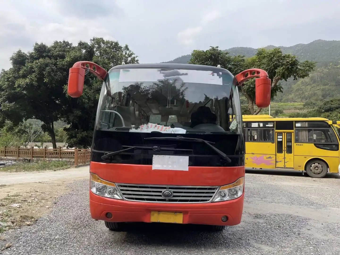 Second Hand Bus 30 Seats External Swinging Door Sliding Window Front ...