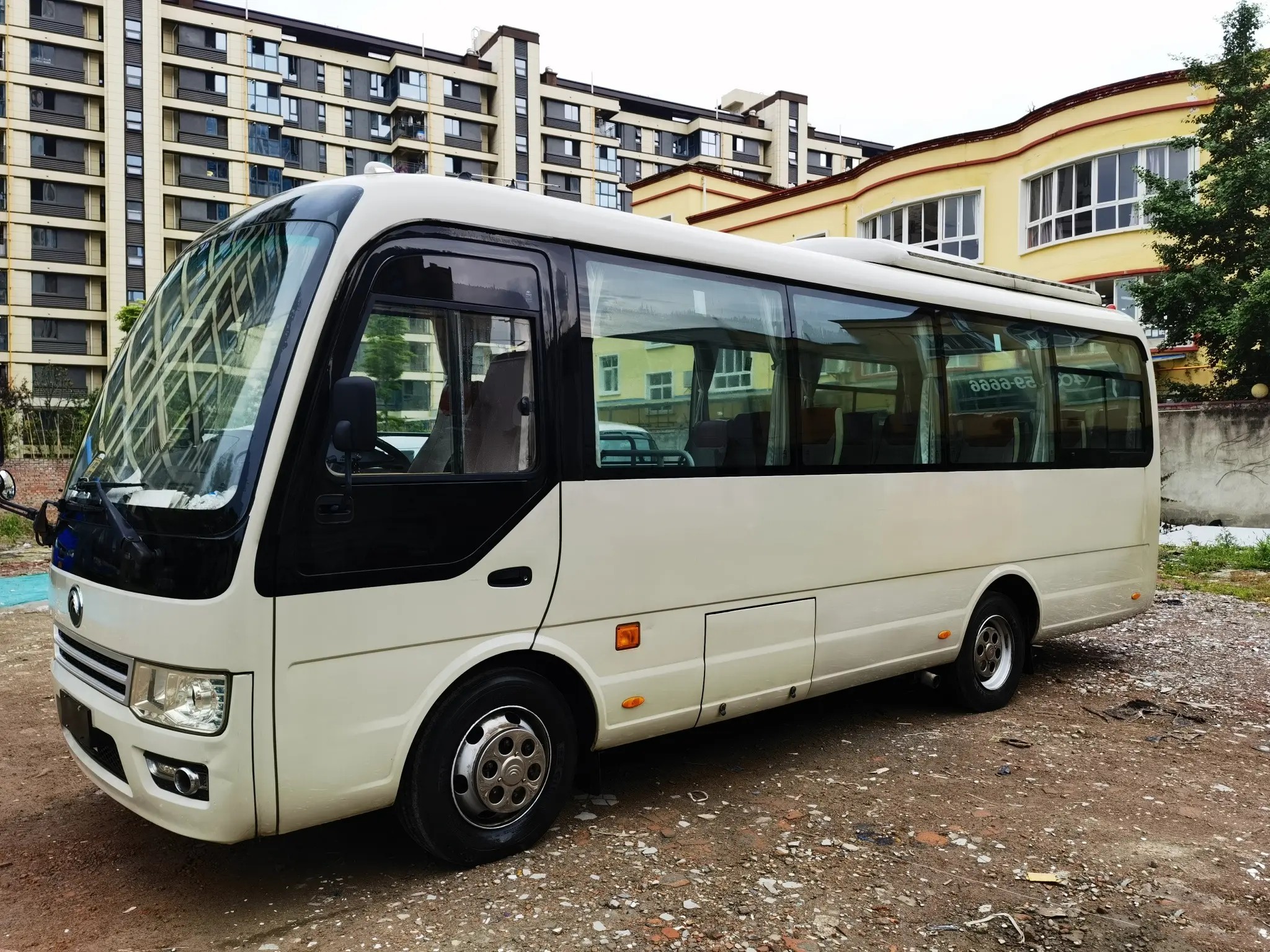 Used 16 Seater Minibus 2016 Year Front Engine 19 Seats Sliding Window ...