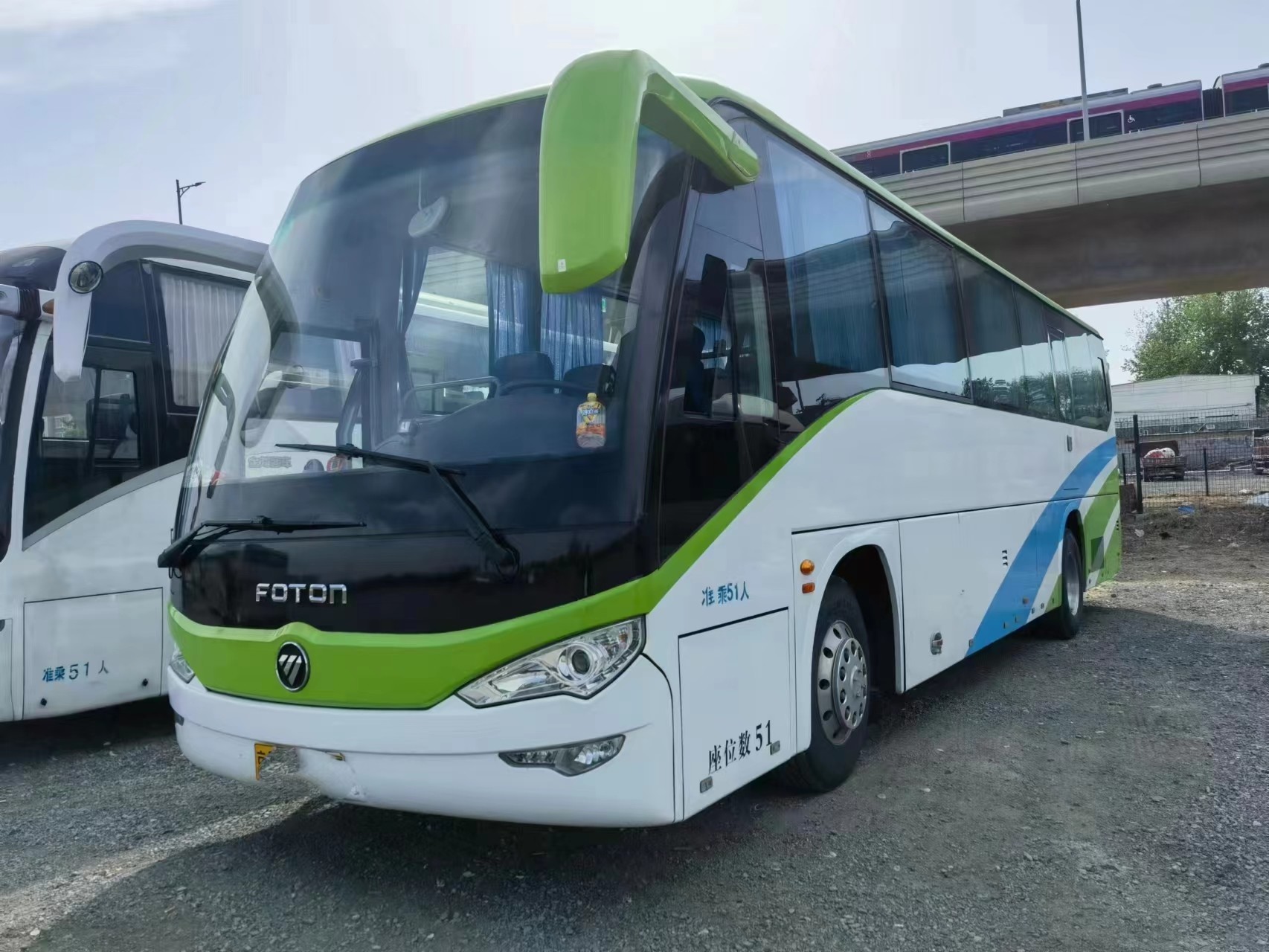 New Energy Vehicles N Used Foton Electric Coach Bus 51 Seats Air ...
