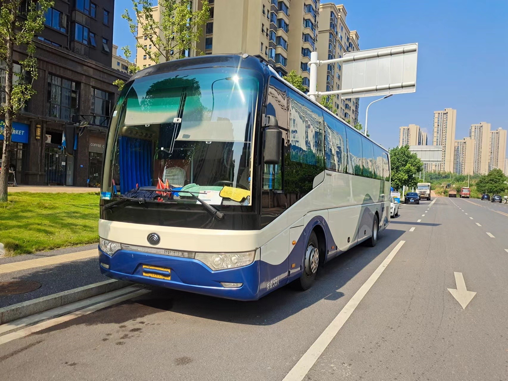 Second Hand Coach Leaf Spring 55 Seats Weichai Engine 2013 Year LHD/RHD ...