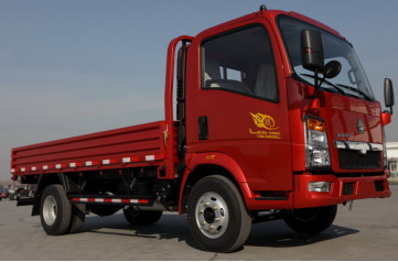 3 Ton Truck Length Cargo Tank Howo 4*2 Flat Box Lorry Truck Single ...