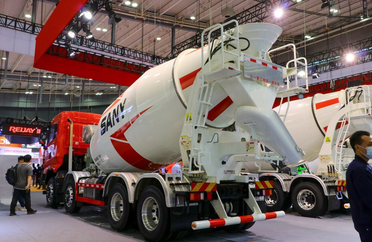 Concrete Transport Truck 8×4 Sany Mixer 8 Cubic Hino Engine 307hp 12 ...
