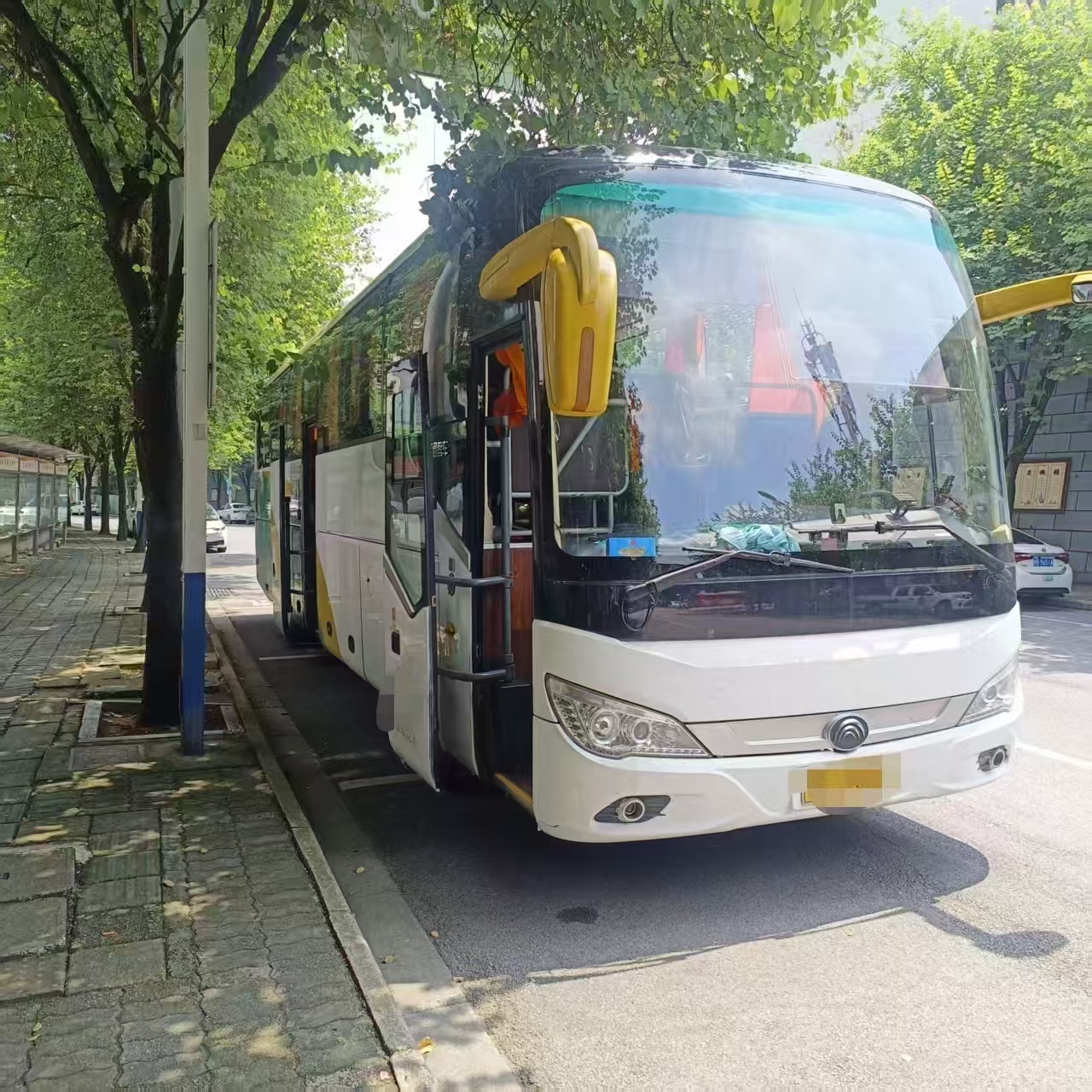Second Hand Diesel 12m Yutong Coach Bus 55 Seater Weichai Tour Airport ...