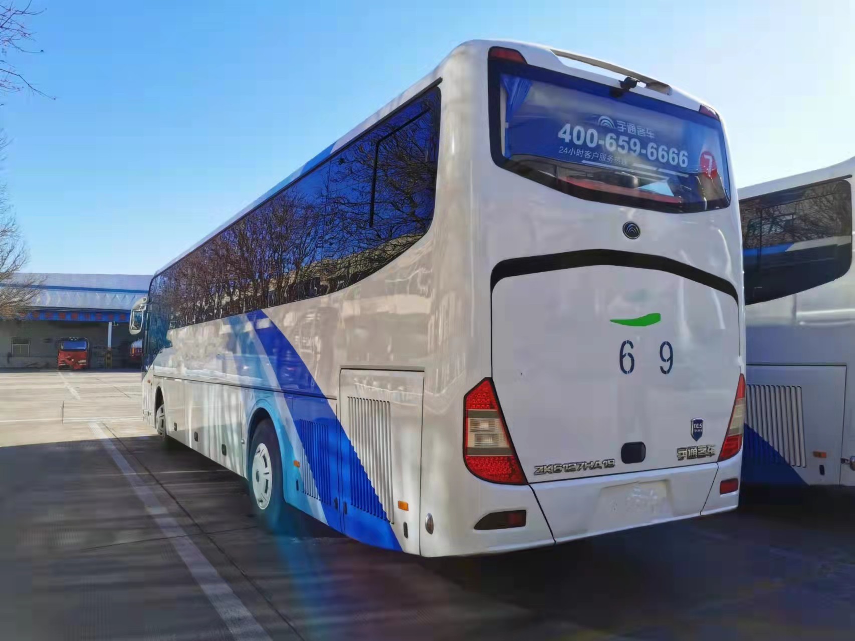 55 Seats Used Yutong Bus 12000mm Coach Bus Euro II Left Hand Drive Buses