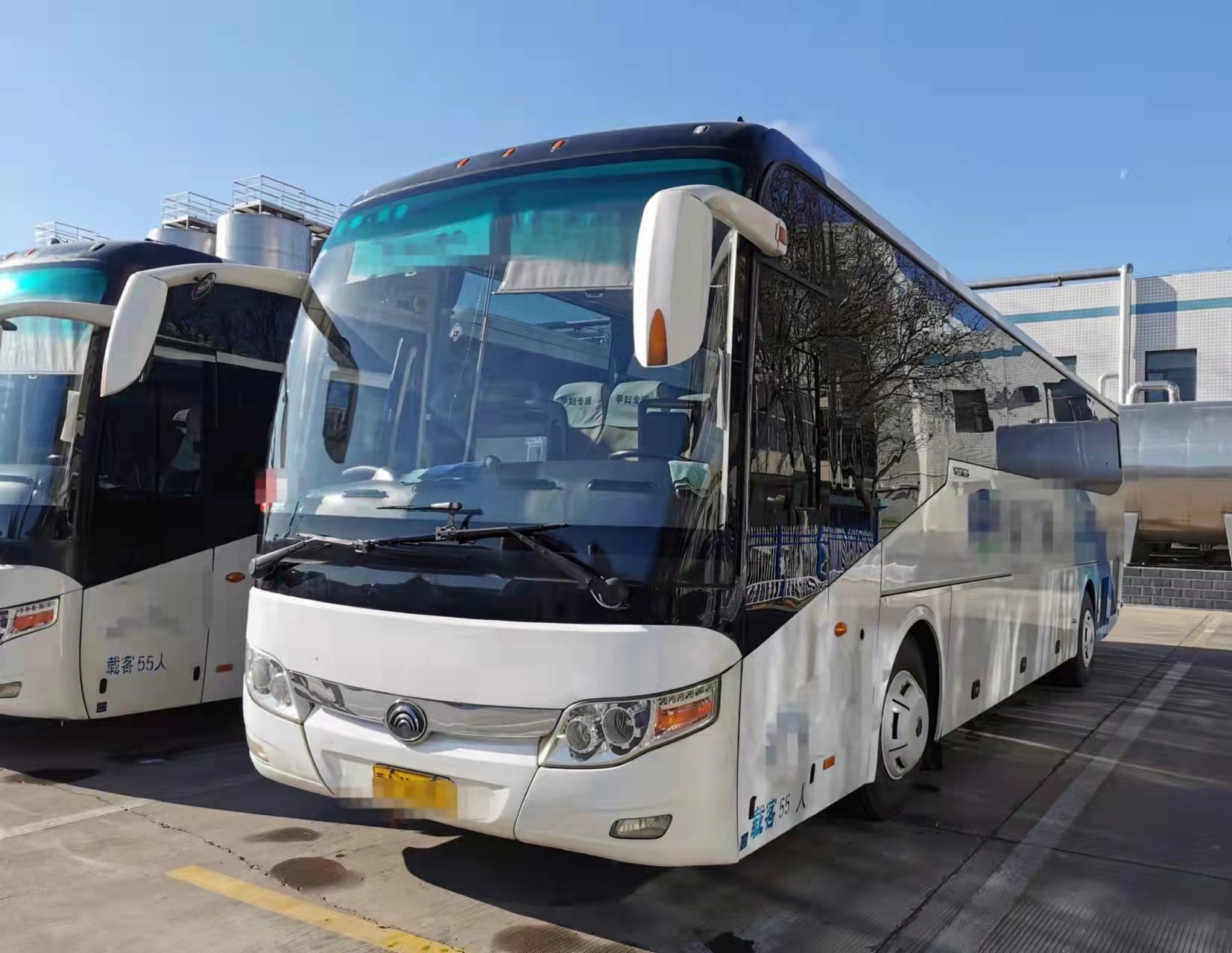 55 Seats Used Yutong Bus 12000mm Coach Bus Euro II Left Hand Drive Buses