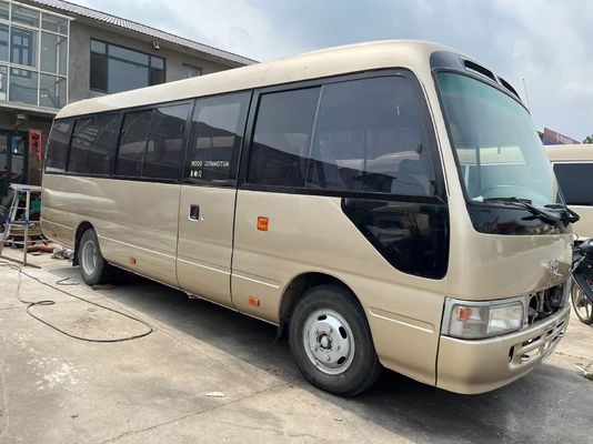Toyota Coaster 29seats Used Mini Bus Automatic Door 1Hz Low Kilometer