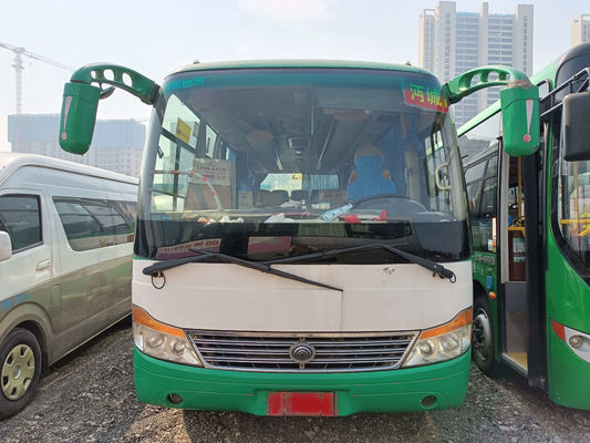 Used Shuttle Bus 29 Seats Front Engine ZK6752D Model Sliding Window ...