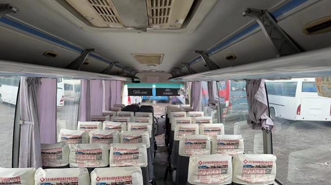 Second Hand Microbus 60 Seats 2+3 Seats Layout Yuchai Engine Blue Color ...